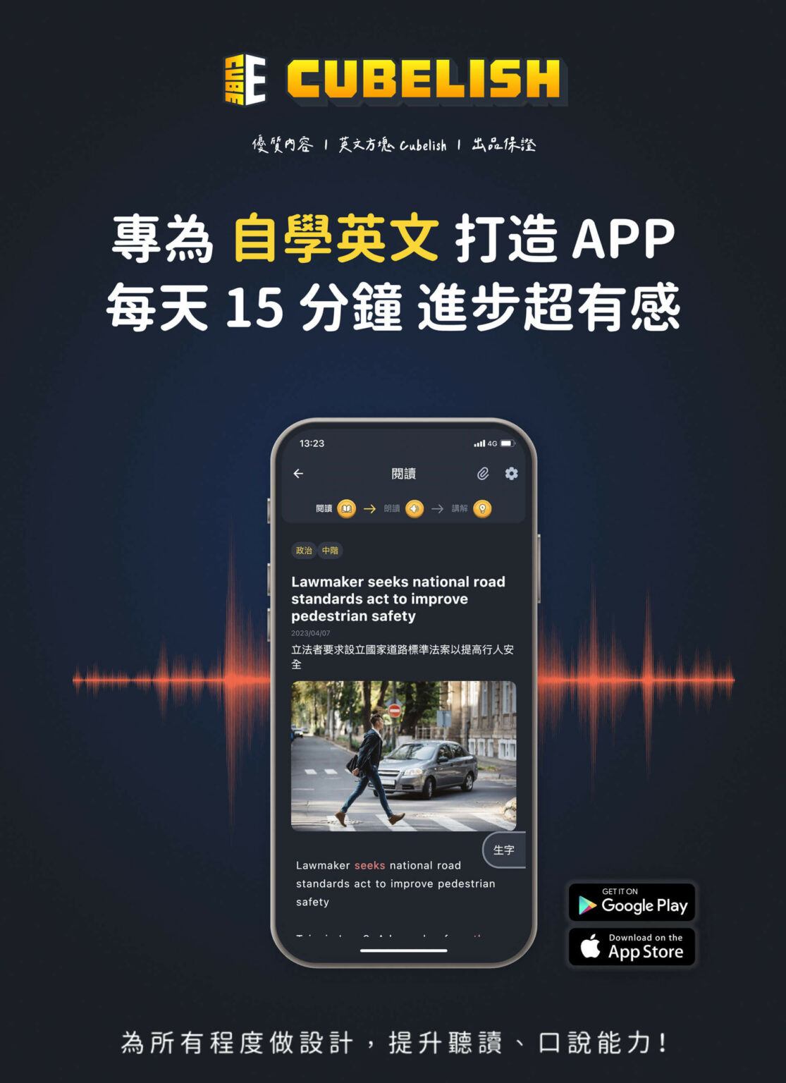 Cubelish APP - Cubelish 英文方塊
